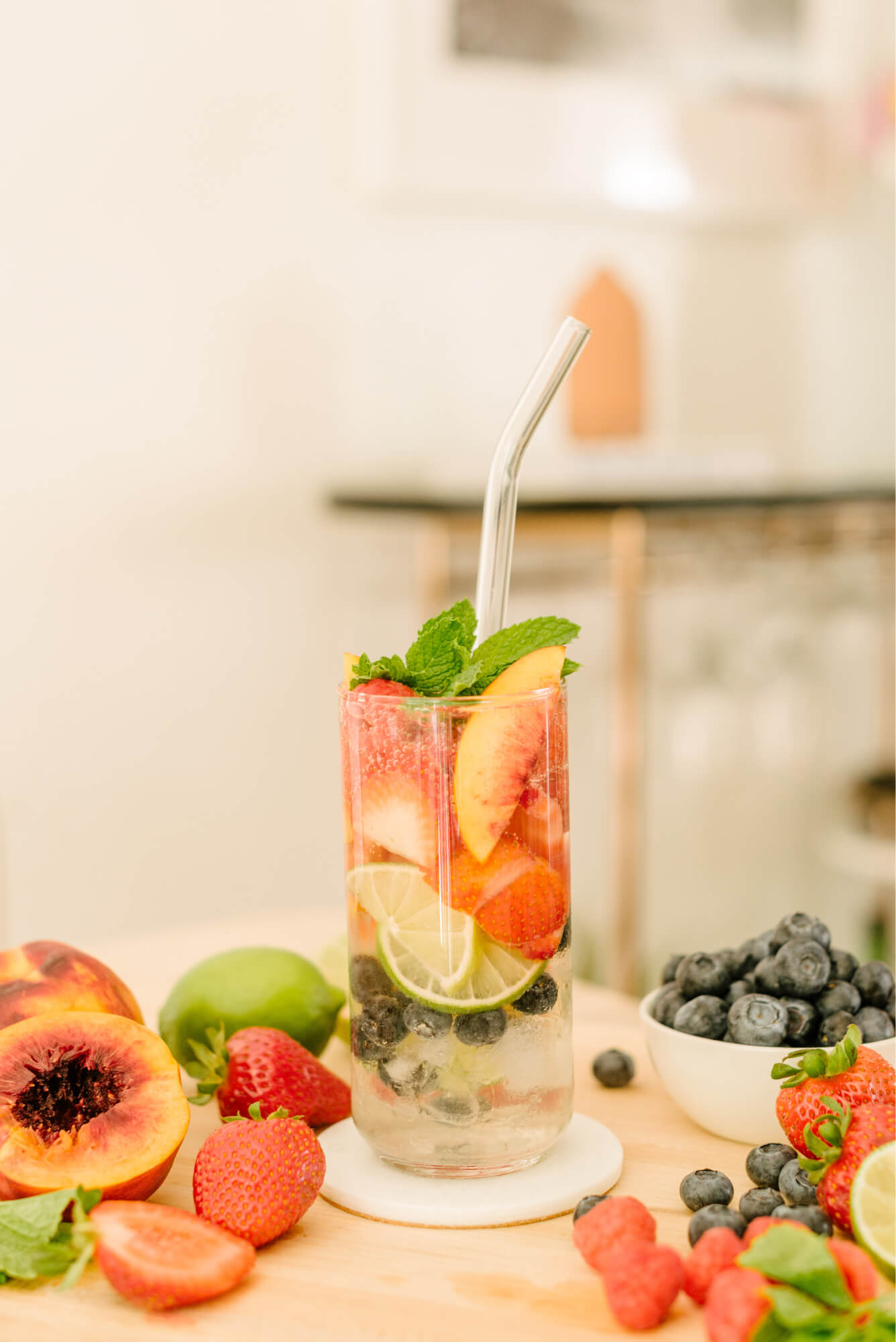 Rainbow Sparkling Mocktail
